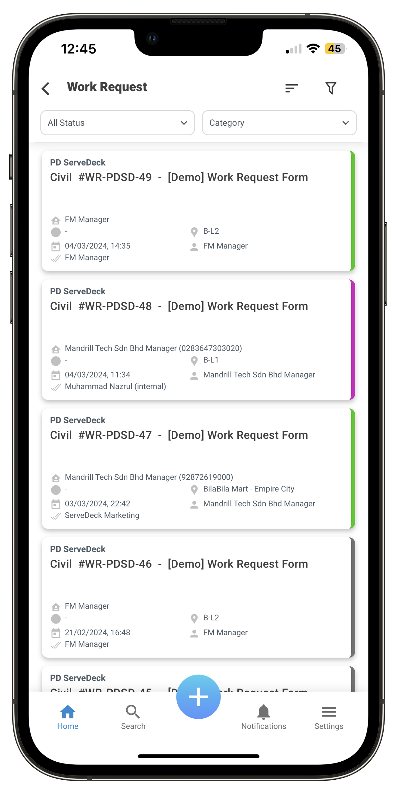 Work Order Management Vendor